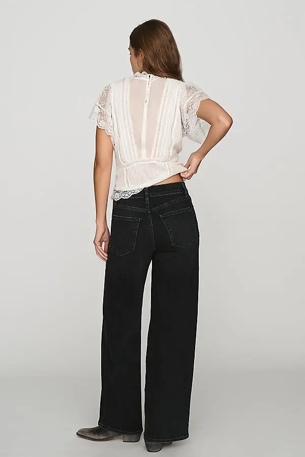 FRAME Le Slim Palazzo High-rise Wide-leg Jeans - Etch