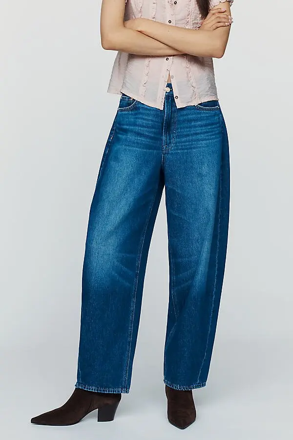 PISTOLA Sacha High-rise Tapered Barrel Jeans