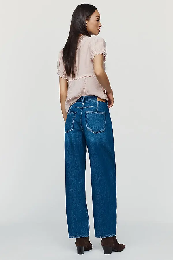 PISTOLA Sacha High-rise Tapered Barrel Jeans