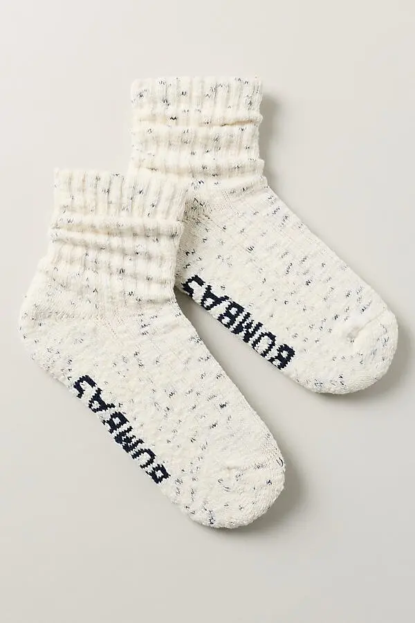 BOMBAS Spaced-out Half-calf Socks - Ivory