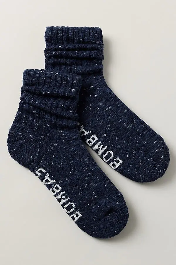 BOMBAS Spaced-out Half-calf Socks - Midnight