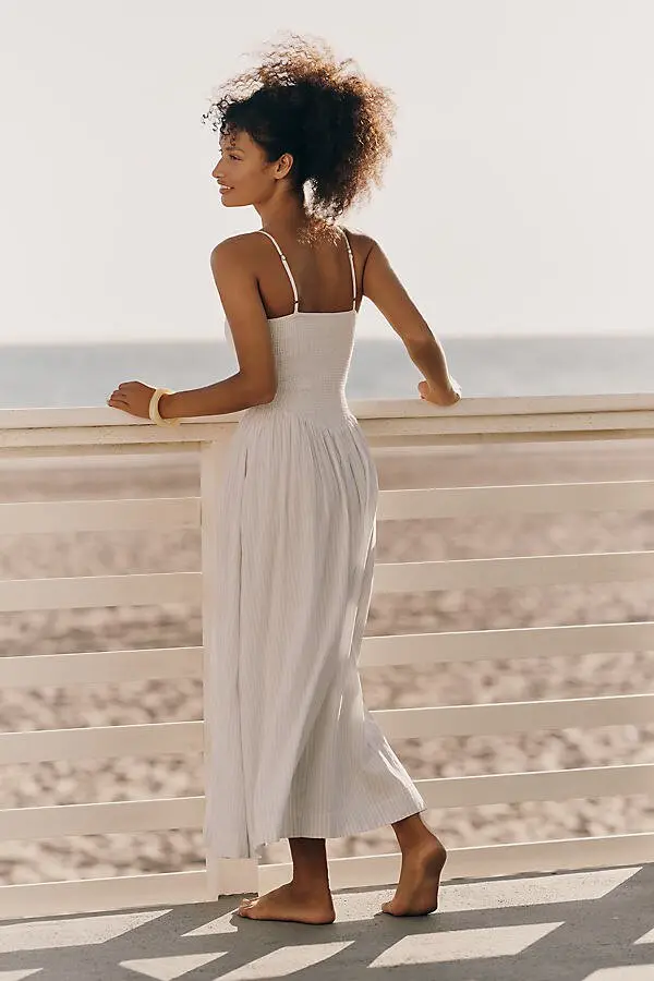 L*Space Misha 100% Cotton Prted Maxi Dress