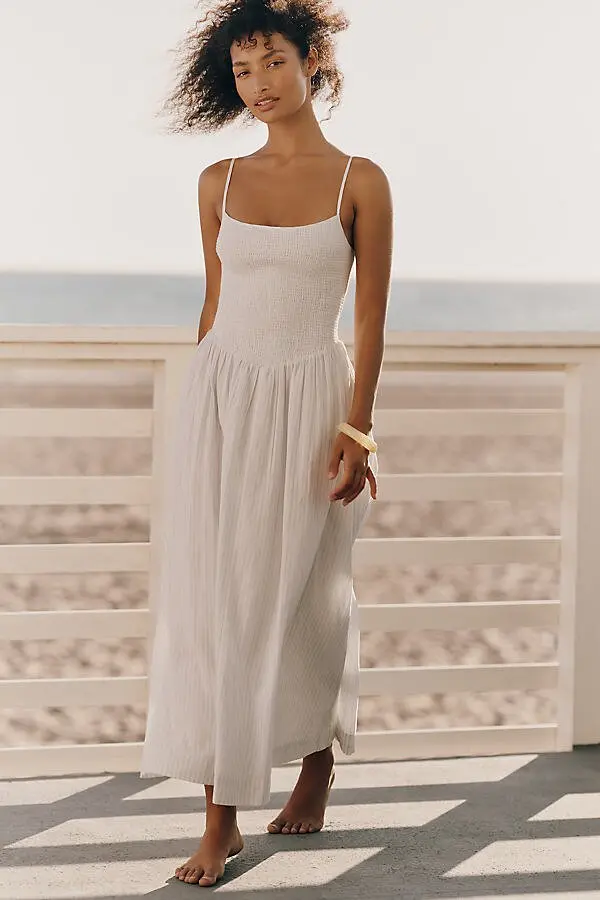 L*Space Misha 100% Cotton Prted Maxi Dress