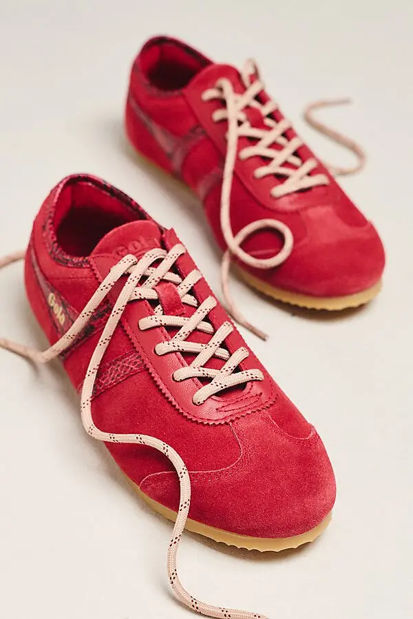 Gola Cleora Ii Suede Sneakers - Deep Red