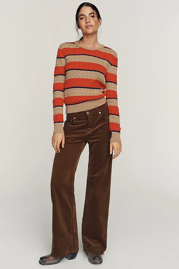 Citizens Of Humanity Nora Low-rise Wide-leg Corduroy Jeans - Manuka