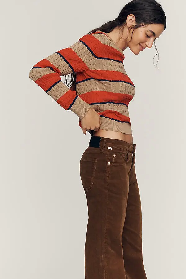 Citizens Of Humanity Nora Low-rise Wide-leg Corduroy Jeans - Manuka