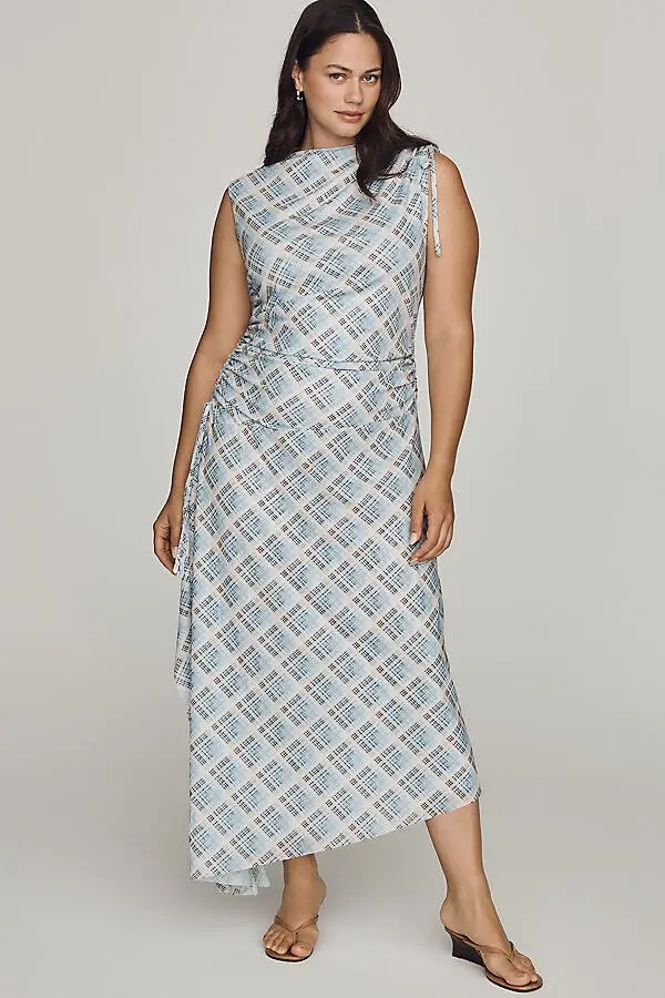 SOVERE / Novalyn Midi Dress - Grey Plaid