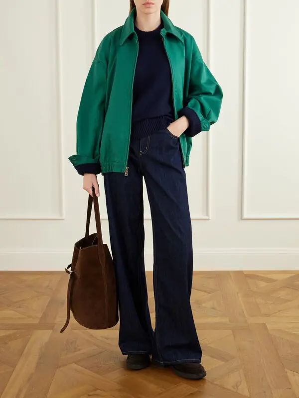 Polo Ralph Lauren Embroidered Cotton Twill Jacket - Green