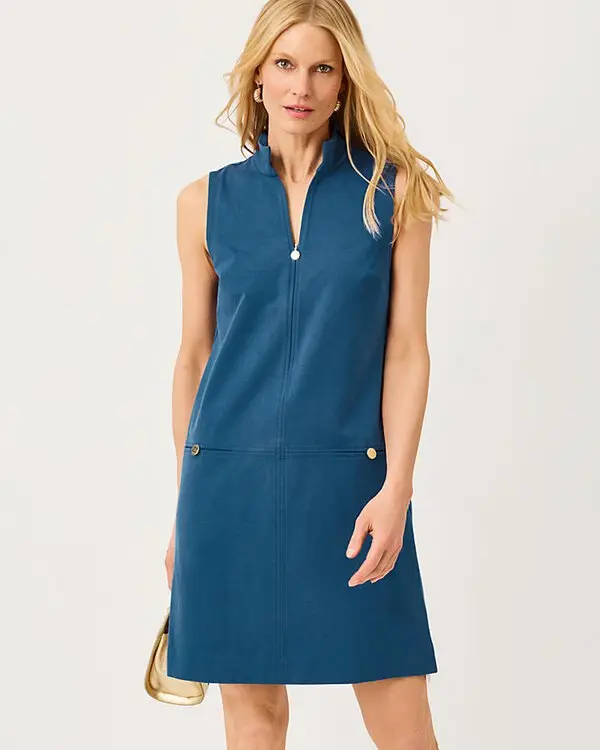 Lilly Pulitzer® Sleeveless Rosee Shift Dress - Starlight Navy