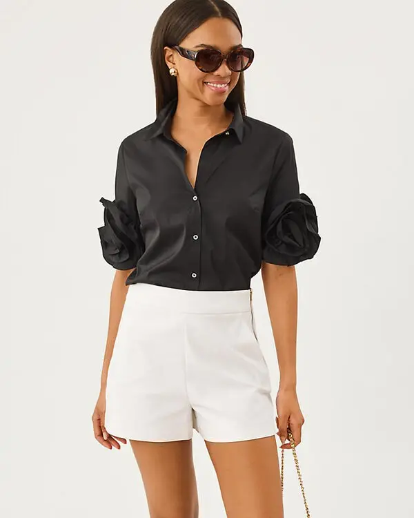 Lilly Pulitzer® The Flower Lilly Shirt - Noir