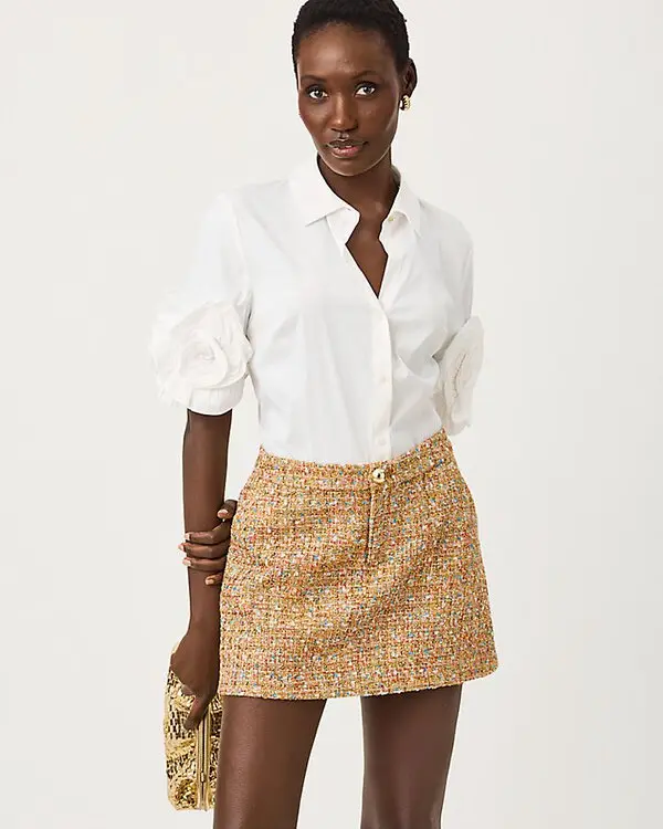 Lilly Pulitzer® The Flower Lilly Shirt - Optic White