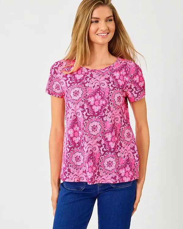 Lilly Pulitzer® Etta Scoop Neck Top - Pink