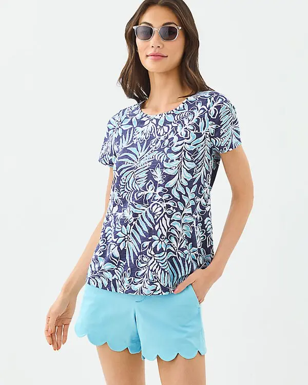 Lilly Pulitzer® Etta Scoop Neck Top - Sapphire