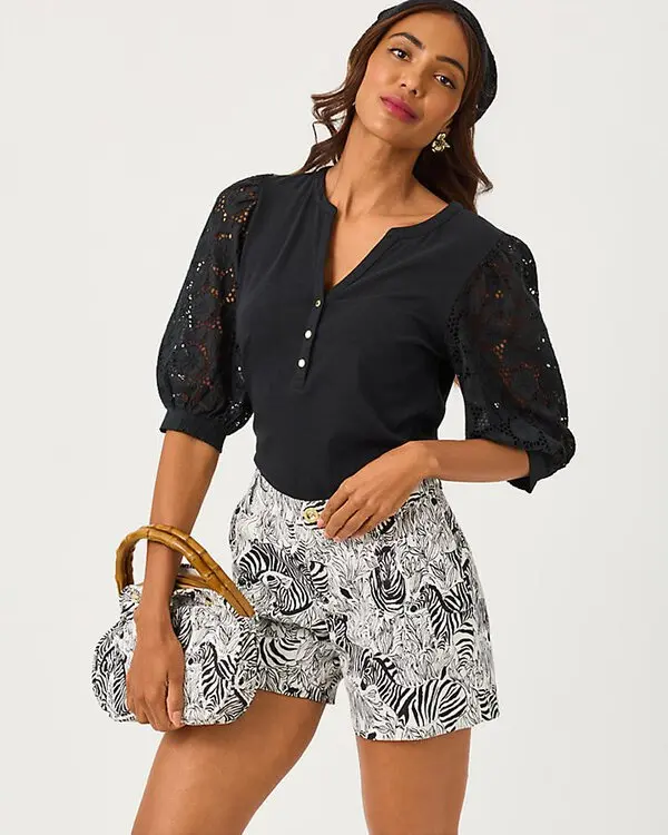 Lilly Pulitzer® 5" Callahan Mid Rise Short - Coconut