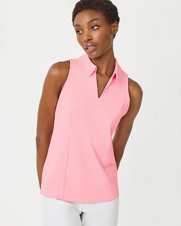 Lilly Pulitzer® Upf 50+ Luxletic Martina Polo - Conch Shell Pink