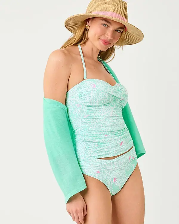 Lilly Pulitzer® Lagoon Sarong Hipster Bikini Bottom - Mint Condition Fantastical