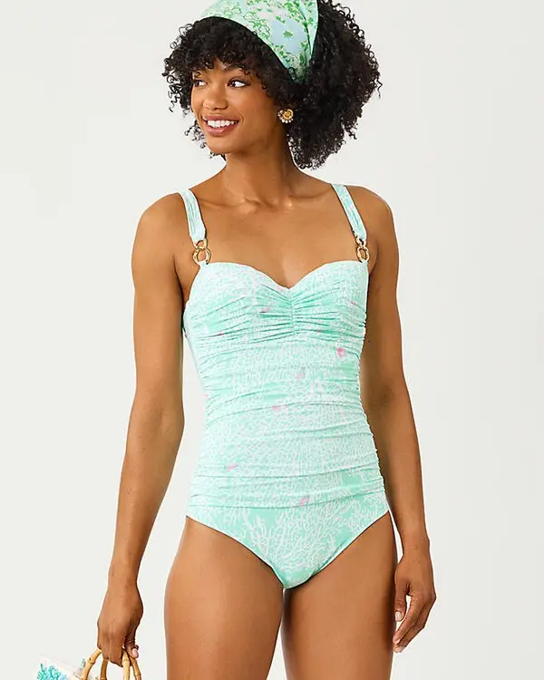 Lilly Pulitzer® Solaria One-piece Swimsuit - Mint Condition Fantastical