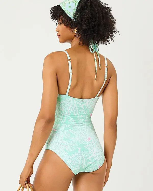 Lilly Pulitzer® Solaria One-piece Swimsuit - Mint Condition Fantastical