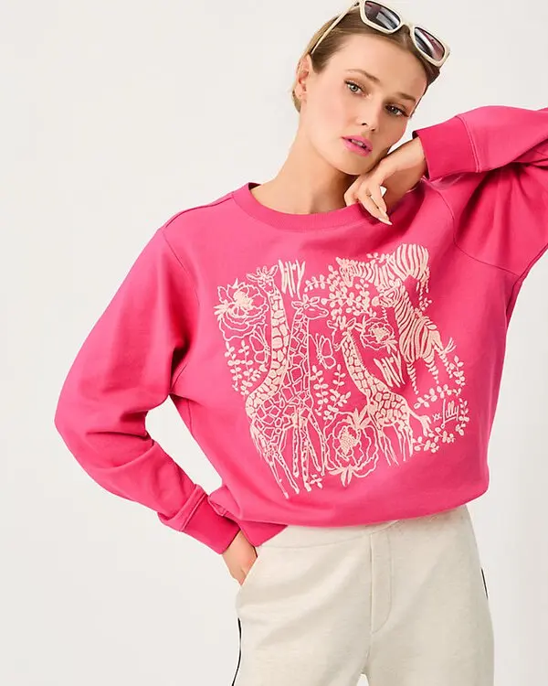 Lilly Pulitzer® Ballad Cotton Sweatshirt - Pink