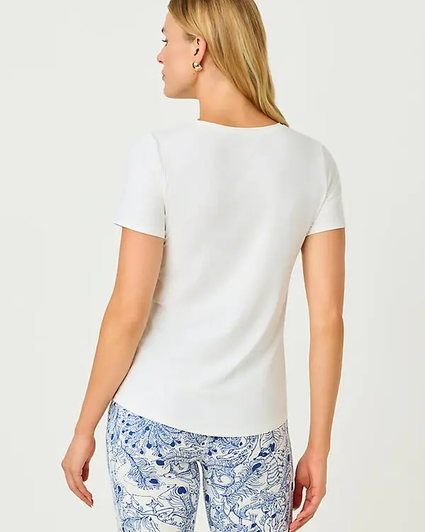 Lilly Pulitzer® Upf 50+ Luxletic Westley Active Tee - White