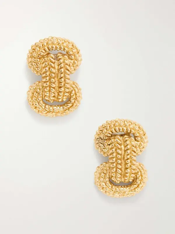 PAOLA SIGHINOLFI Maja 18-karat -plated Pewter Earrings - Gold