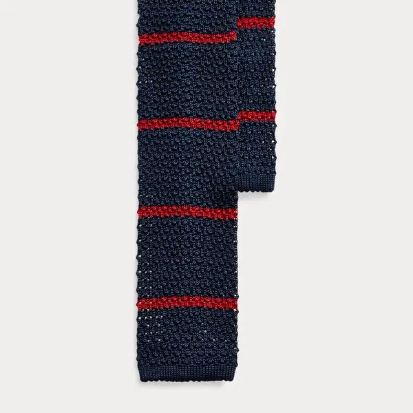 Ralph Lauren Striped Knit Silk Tie