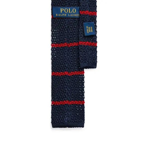 Ralph Lauren Striped Knit Silk Tie
