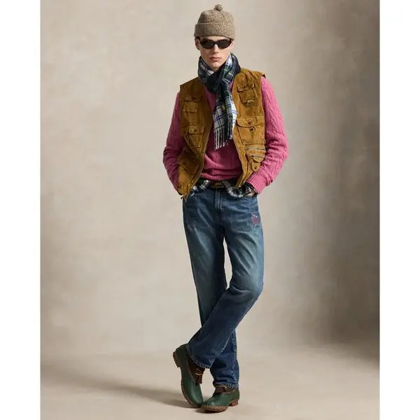 Ralph Lauren Hampton Straight Distressed Jean
