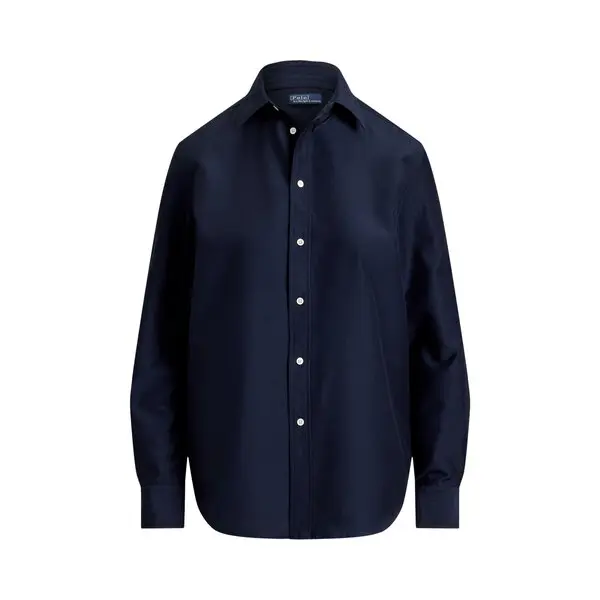 Ralph Lauren Relaxed Fit Cotton-silk Shirt - Hunter Navy