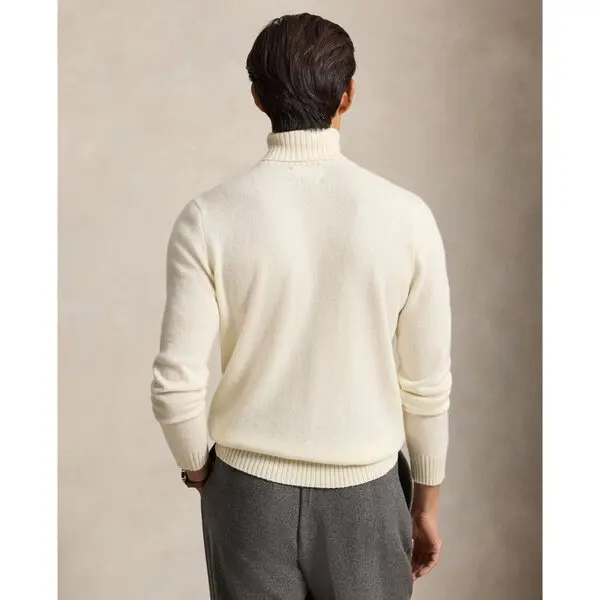 Ralph Lauren Cashmere Turtleneck Sweater - Cream