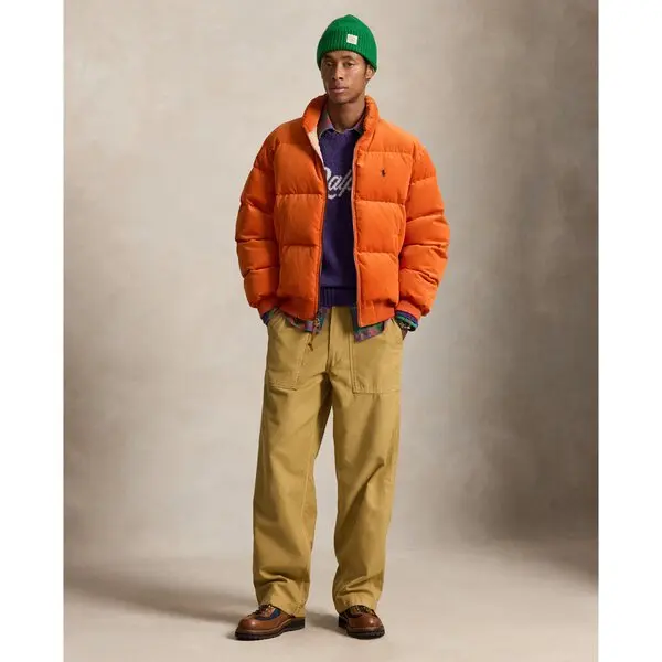 Ralph Lauren Relaxed Fit Reverse Sateen Utility Pant - Camel