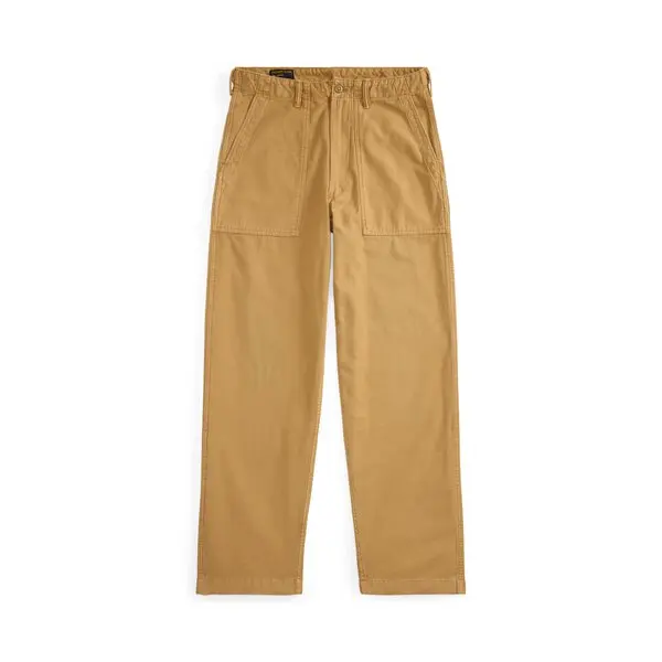 Ralph Lauren Relaxed Fit Reverse Sateen Utility Pant - Camel