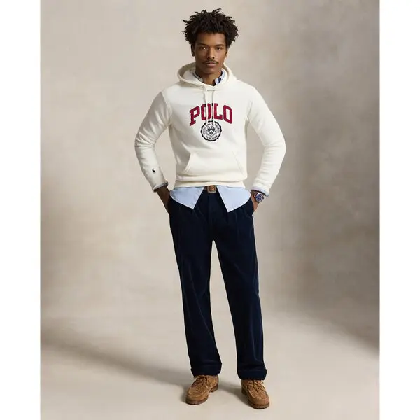 Ralph Lauren Logo Fleece Hoodie - Nevis