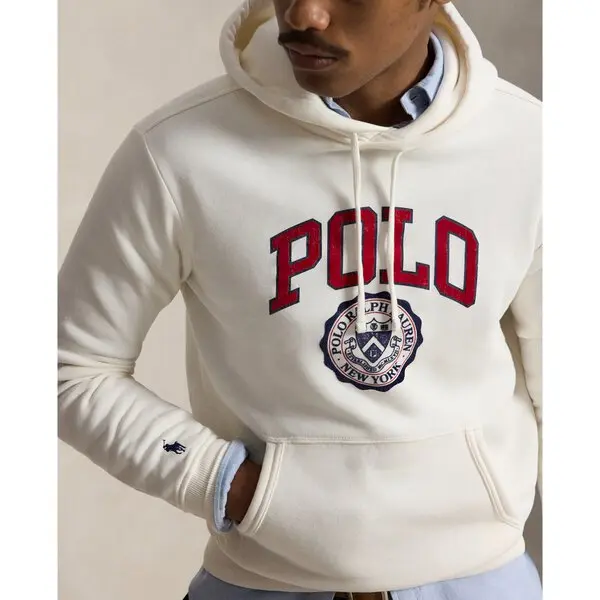 Ralph Lauren Logo Fleece Hoodie - Nevis