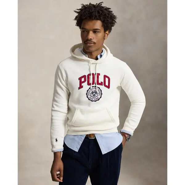 Ralph Lauren Logo Fleece Hoodie - Nevis