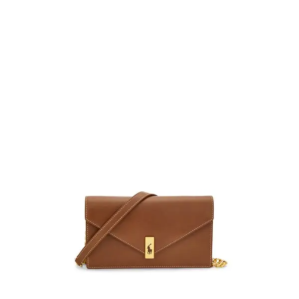 Ralph Lauren Polo Id Leather Chain Wallet & Bag