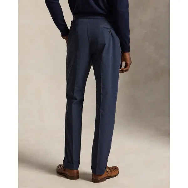 Ralph Lauren Pleated Cotton Poplin Suit Trousers