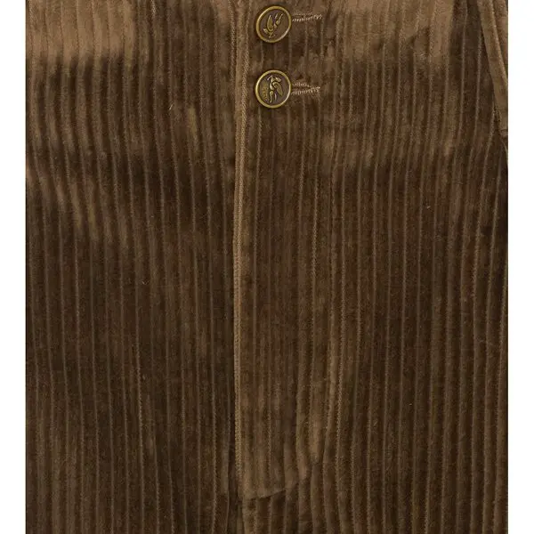 Etro Velvet Pants With Pegaso Buttons