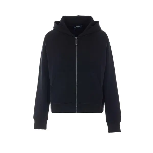 Max Mara Embroidered Logo Zip-up Hoodie