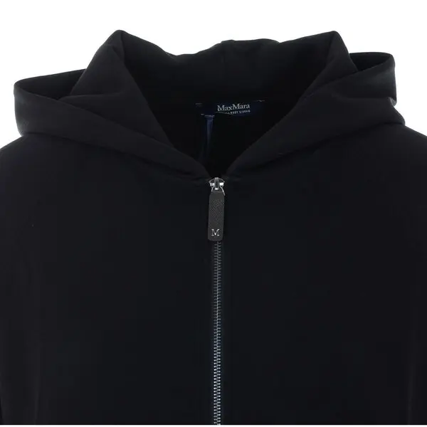 Max Mara Embroidered Logo Zip-up Hoodie