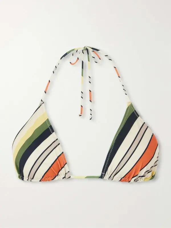 JEAN PAUL GAULTIER Retro Stripe Bikini Top