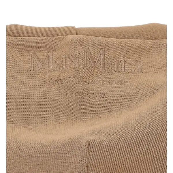 Max Mara Zip-up Hooded Sweatshirt With Embroidered Logo - Cream