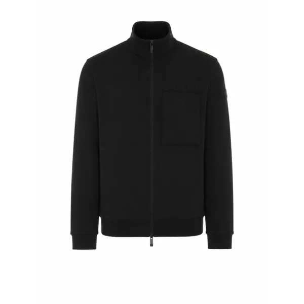 Moncler Logo Zip-up Cardigan - Black