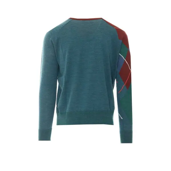 VIVIENNE WESTWOOD Argyle Crew Neck Long Sleeve Sweater