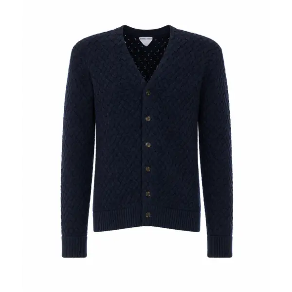 Bottega Veneta Knitted Cardigan - Blue
