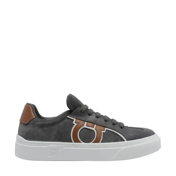 FERRAGAMO Gancini Suede Sneakers