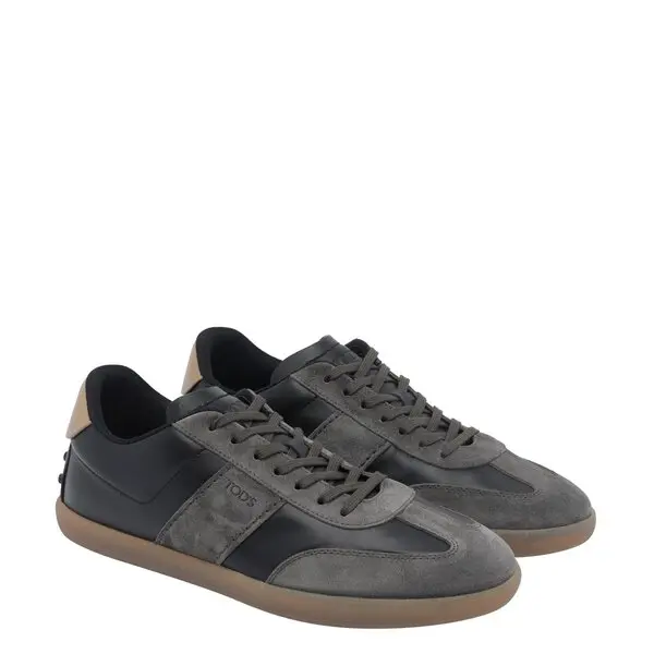 TOD'S Cassetta Leather And Suede Sneakers