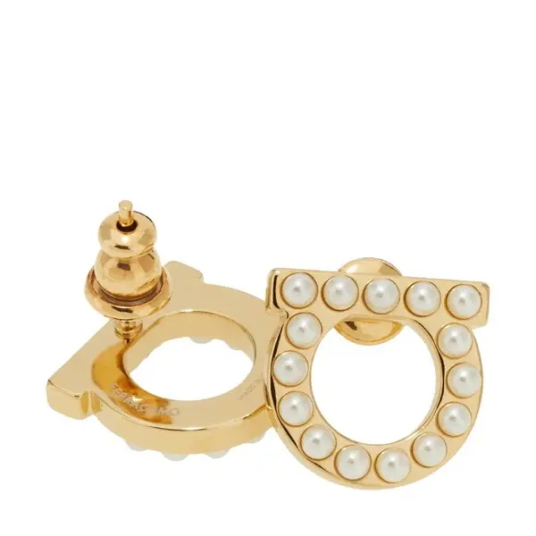 FERRAGAMO Pearl Gancini Earrings
