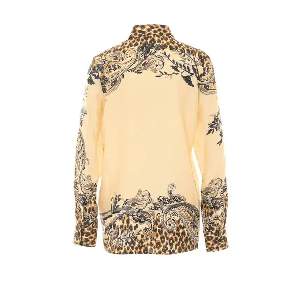 Etro Piazzata Leopard Printed Silk Shirt