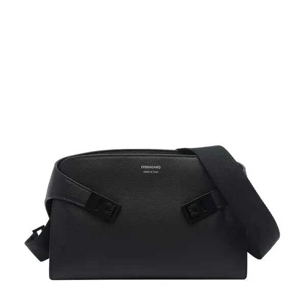 FERRAGAMO Hug Messenger Bag - Black